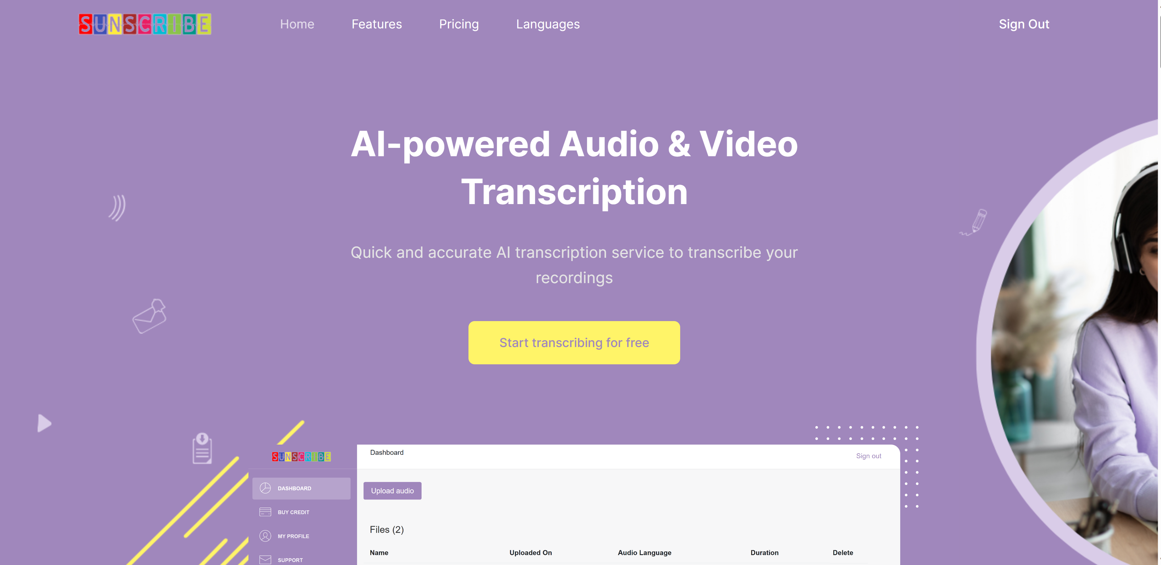 Academic Transcription Service | Sunscribe